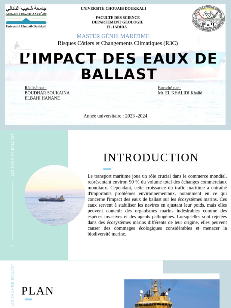 Impact des eaux de ballast marines | PDF | Environnement naturel | Eau