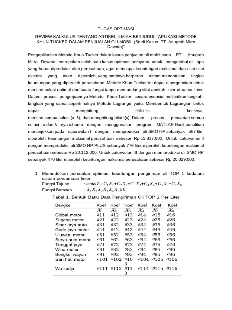 Tugas Review Kalkulus Pada Artikel Ilmiah | PDF