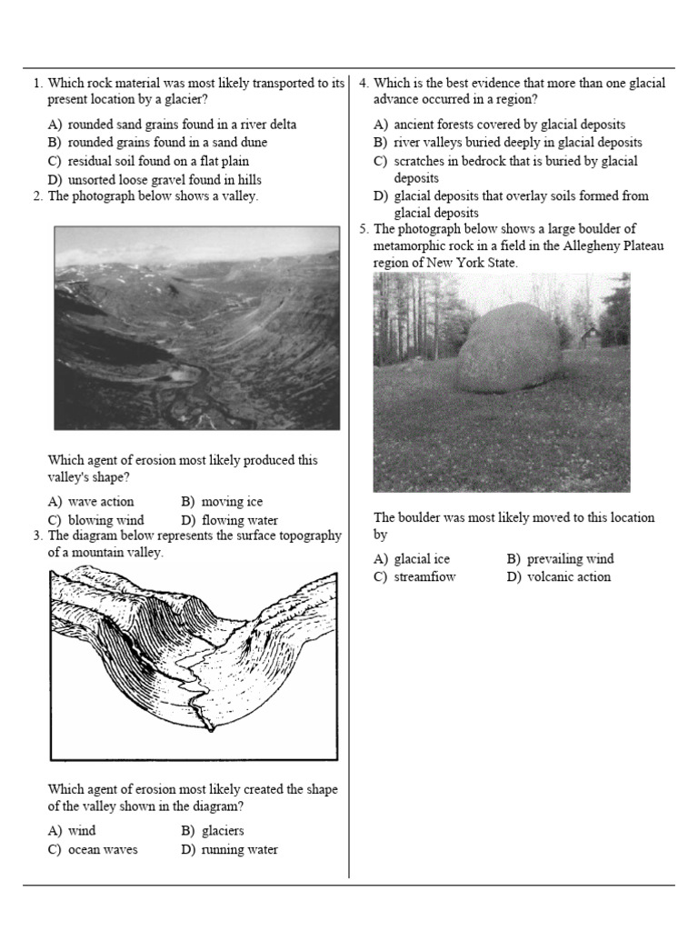 Glacial Erosion and Landscape Formation | PDF | Glacier | Erosion