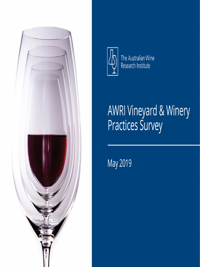 AWRI Vineyard and Winery Practices 2016 | PDF | Wine | Winemaking