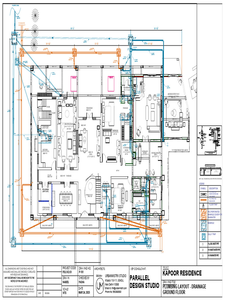 Farmhouse Plumbing Drainage GF | PDF | Plumbing | Domestic Implements