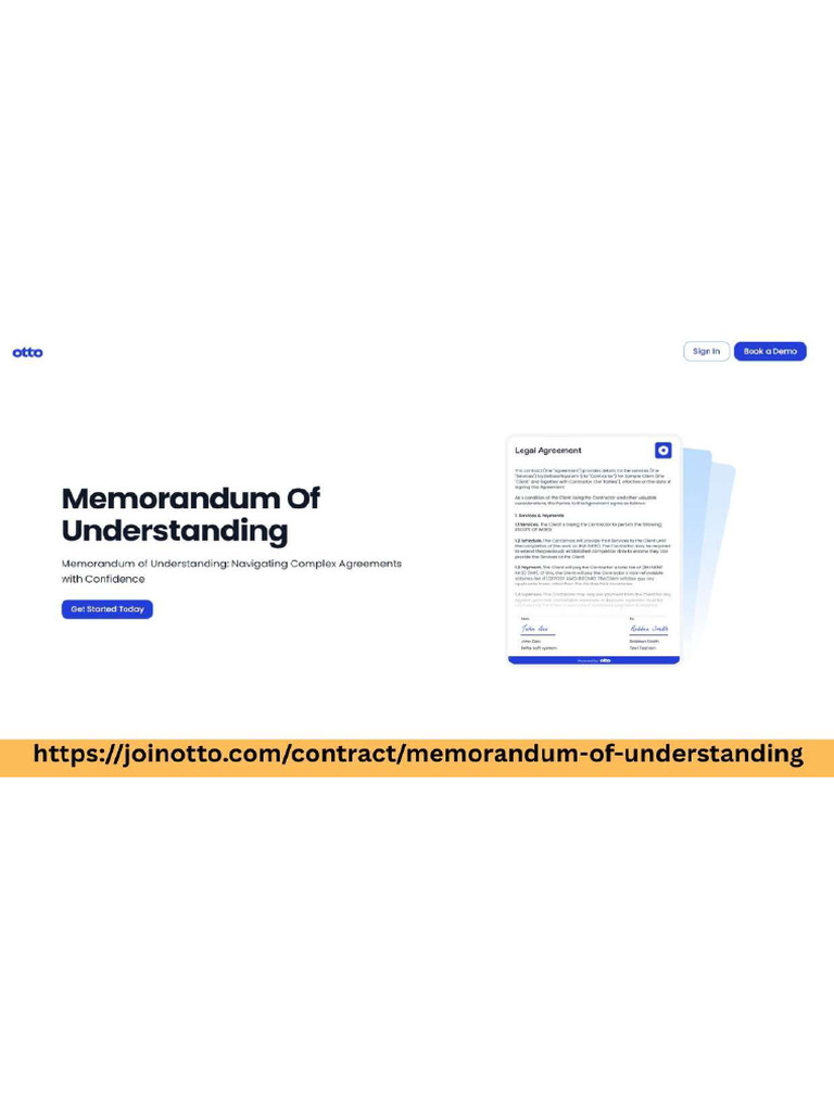 Memorandum of Understanding | PDF