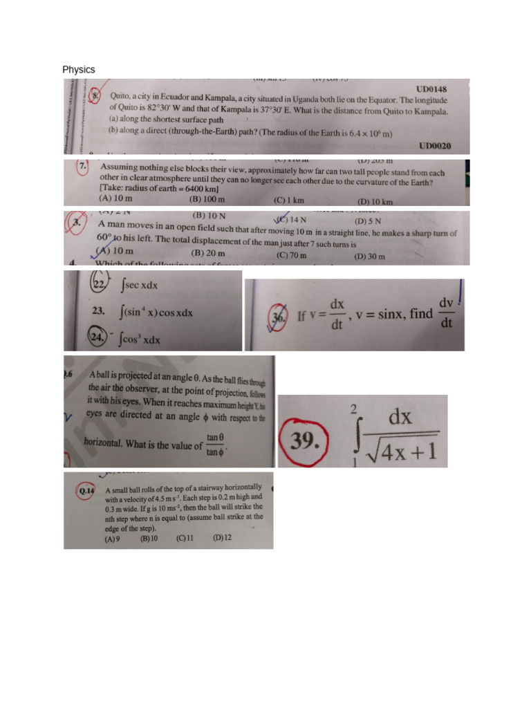 Physics Difficult Questions Compiled | PDF