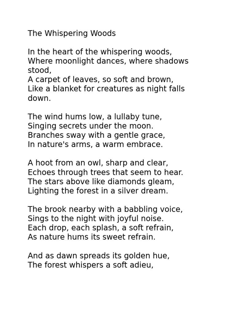 The Whispering Woods | PDF