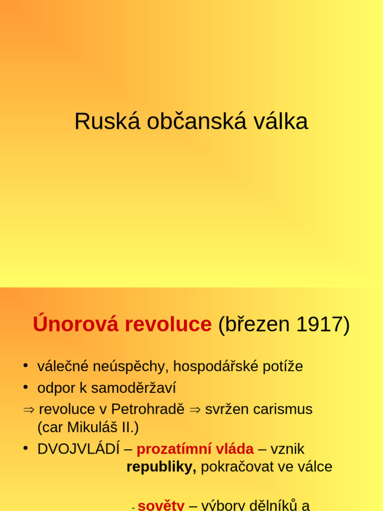 Ruská občanská válka | PDF