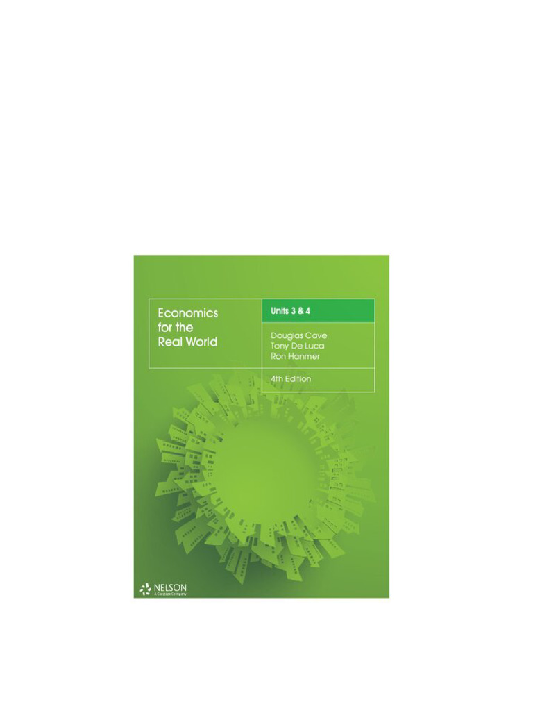 3855economics For The Real World Units 3 & 4 4th Edition Douglas Cave ...