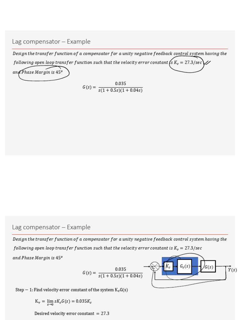 Lecture 34 Lead - Compensator | PDF | Telecommunications Engineering | Electronics