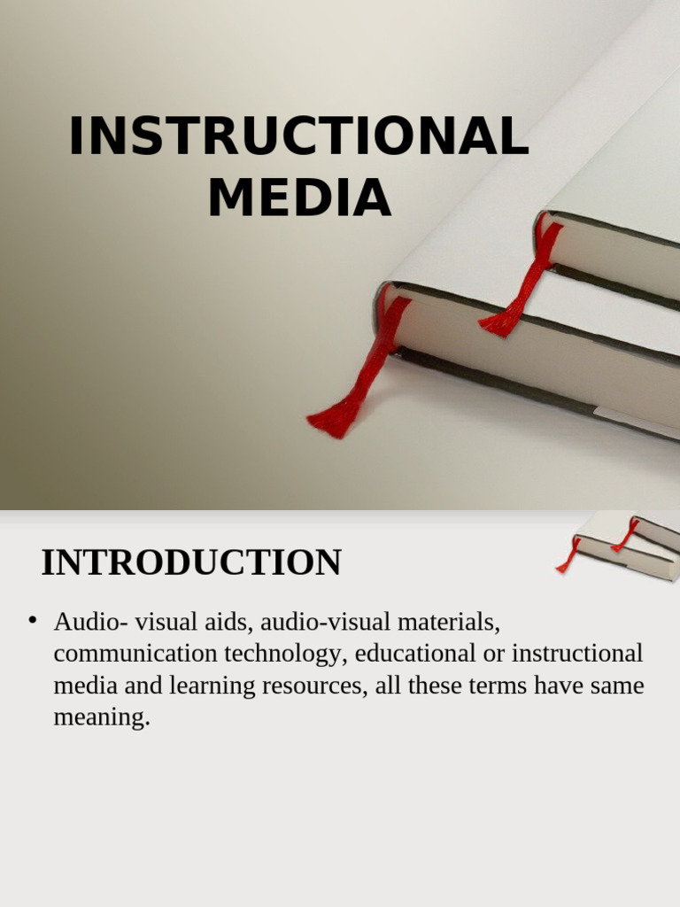 Understanding Instructional Media Aids | PDF | Learning | Classroom