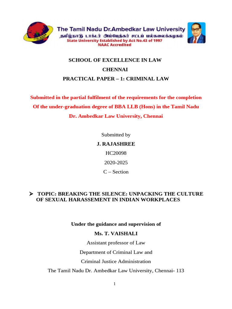 Criminal law (practical paper 1) HC20100[1]_080507 (2) | PDF | Sexual Harassment | Justice