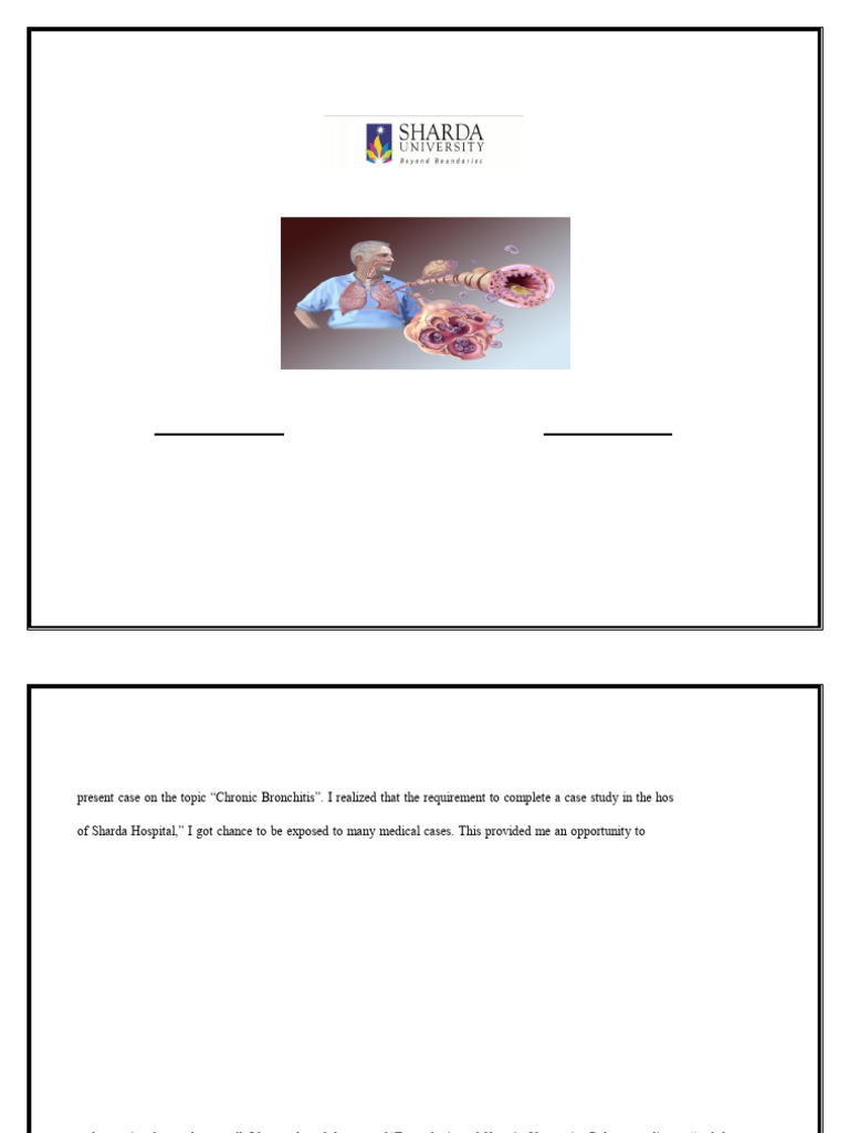 Case Study of Chronic Bronchitis | PDF | Respiratory Tract | Lung