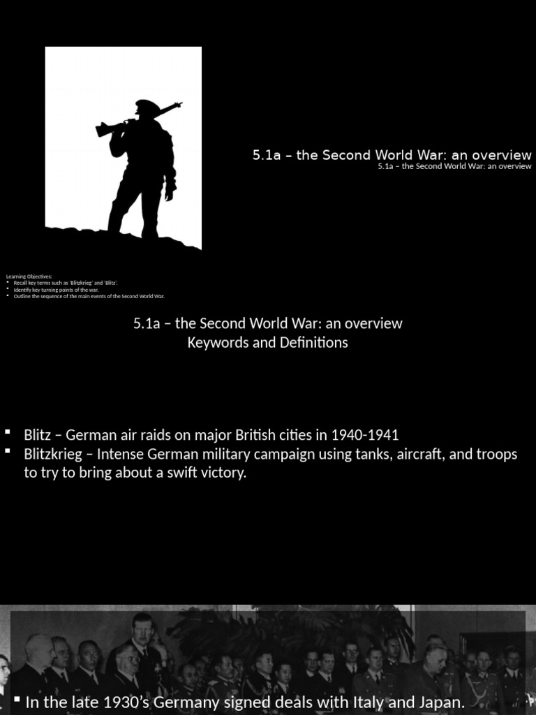 Overview of World War II Events | PDF | World War II | Nazi Germany