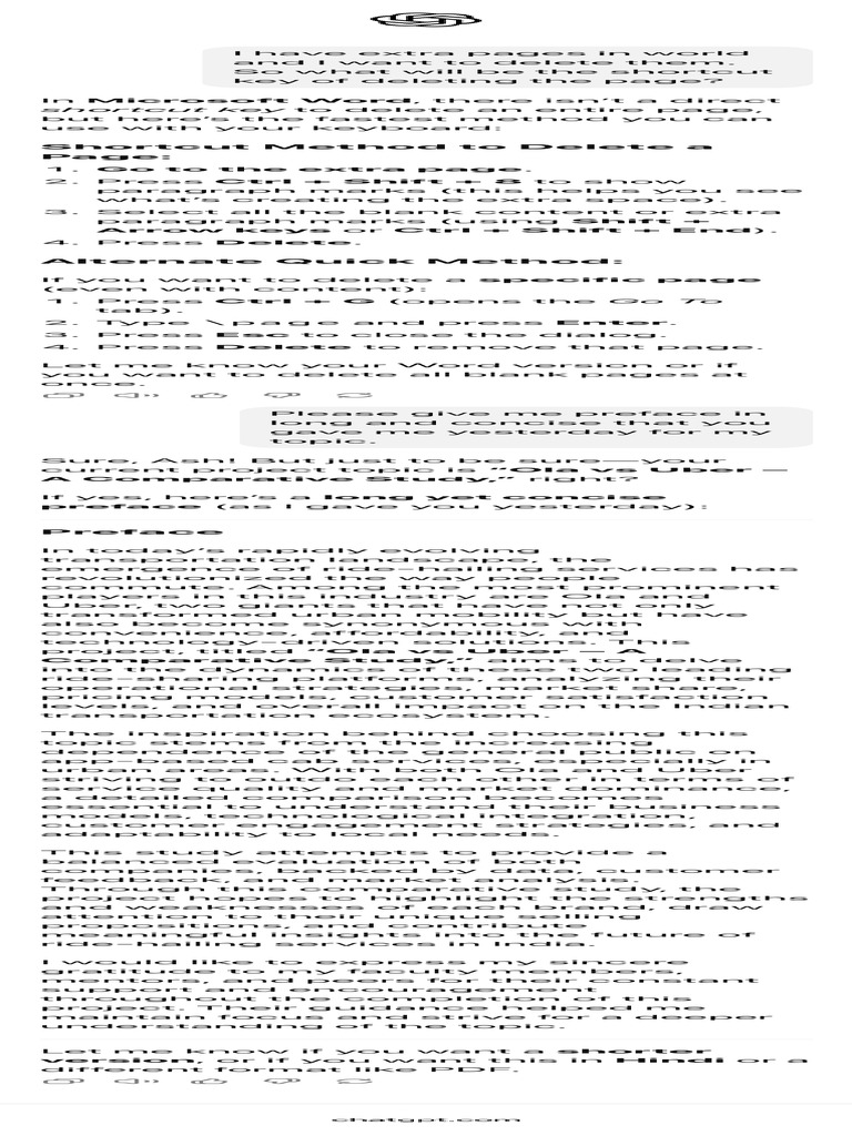 Delete Extra Pages Shortcut | PDF