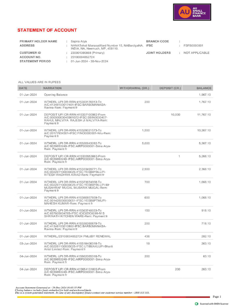 Account Statement-Compressed | PDF