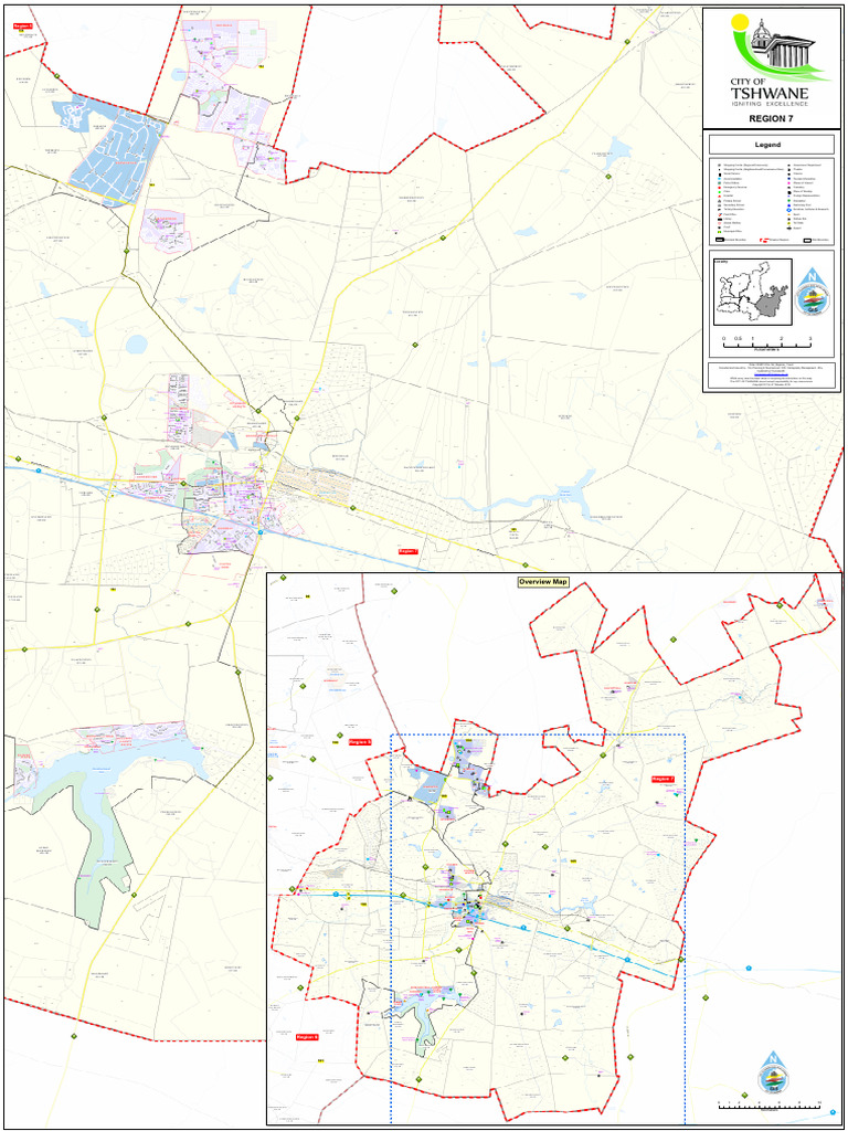 Tshwane Region 7 Map and Areas | PDF