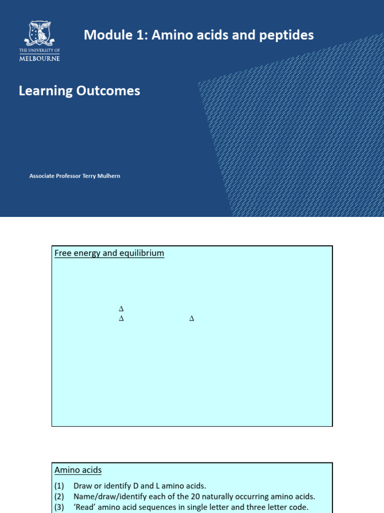 Module 1 Slides Reduced File Size-1 | PDF | Gibbs Free Energy | Chemical Equilibrium