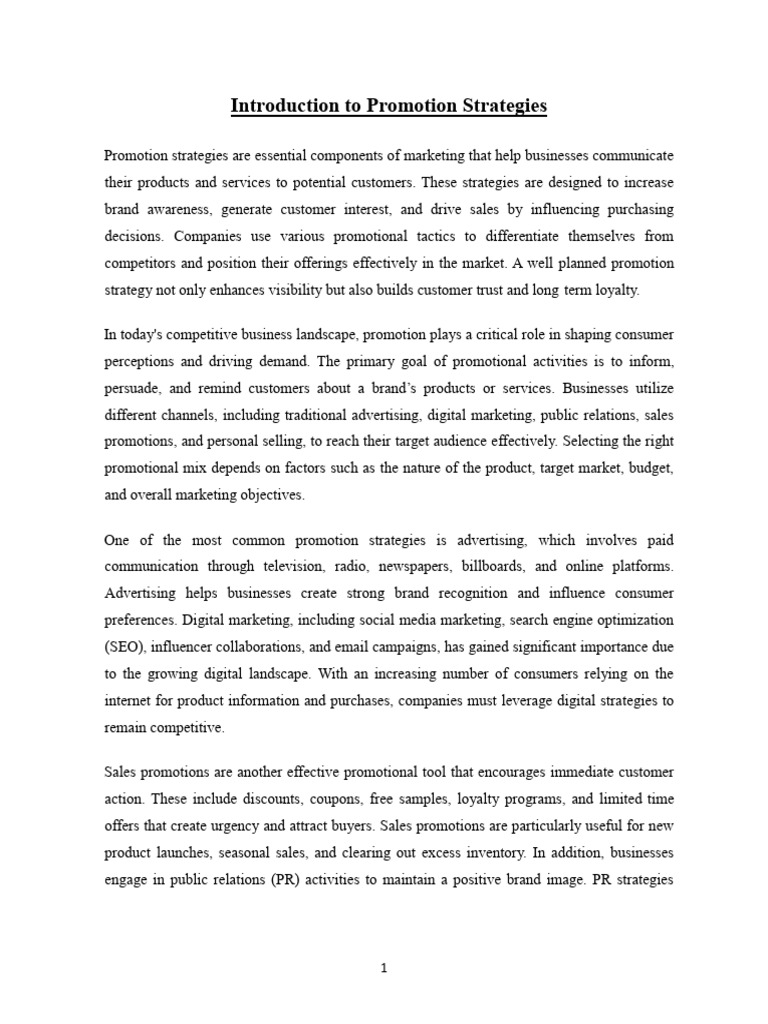 NEW Promotion Strategies 6 Sem | PDF | Brand | Digital Marketing