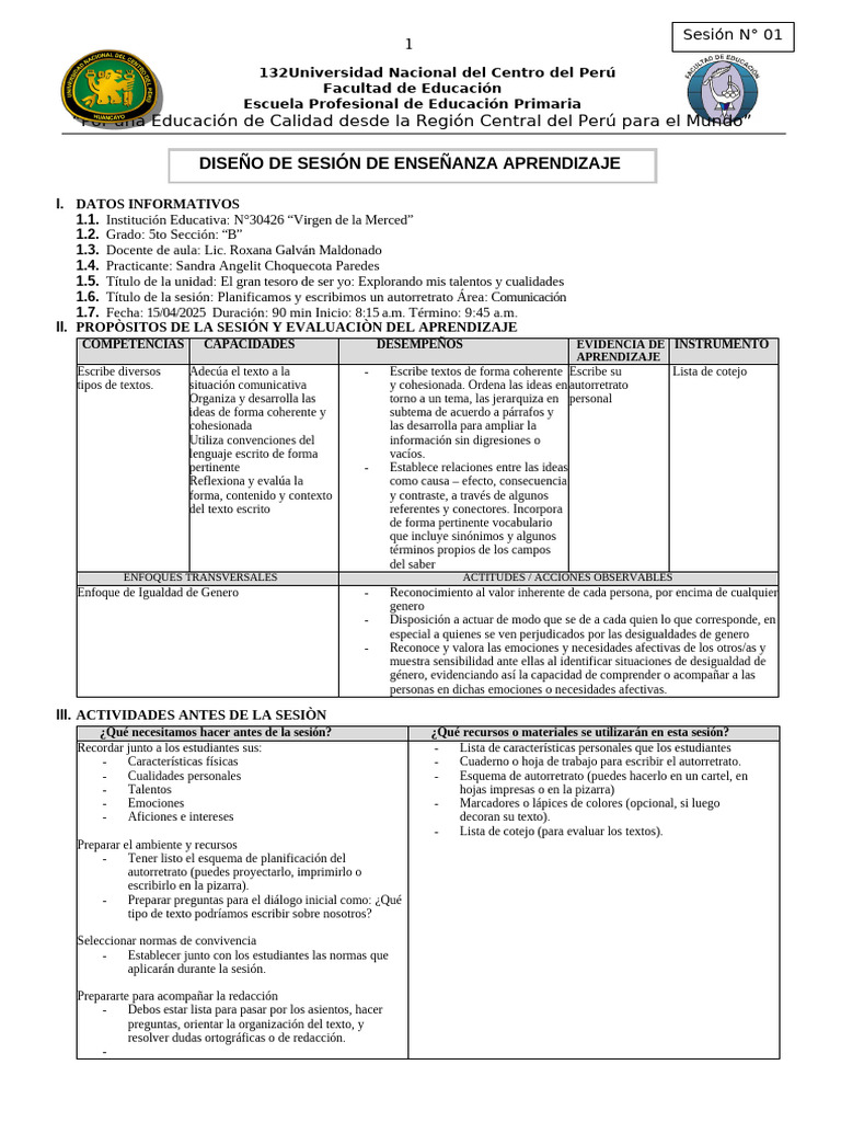 Cuarta Sesion | PDF | Evaluación | Aprendizaje