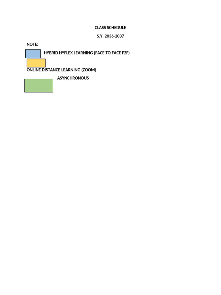 Grade 1B Schedule | PDF