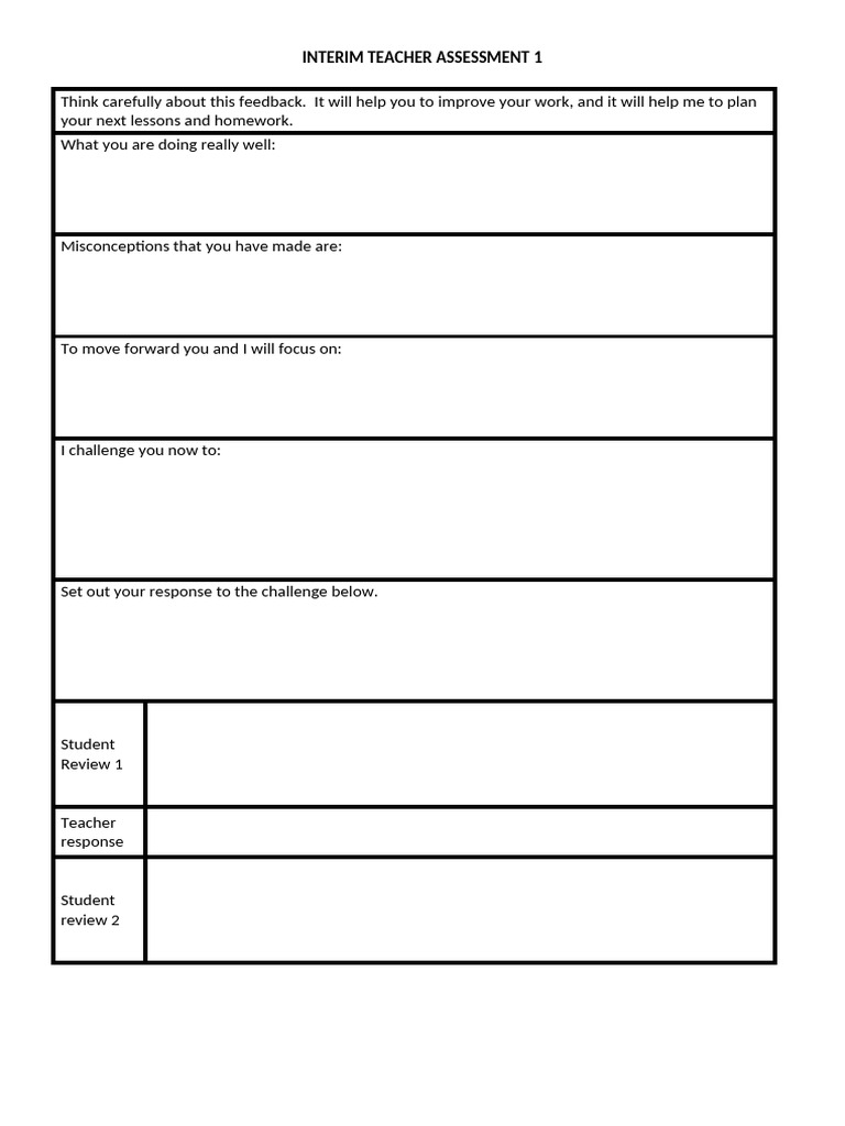 Individual Feedback NEW | PDF