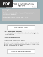 Mathematical Investigation Report Guide | PDF | Analysis | Mathematics