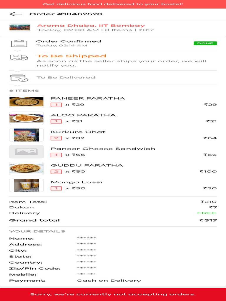 Aroma Dhaba, IIT Bombay | PDF