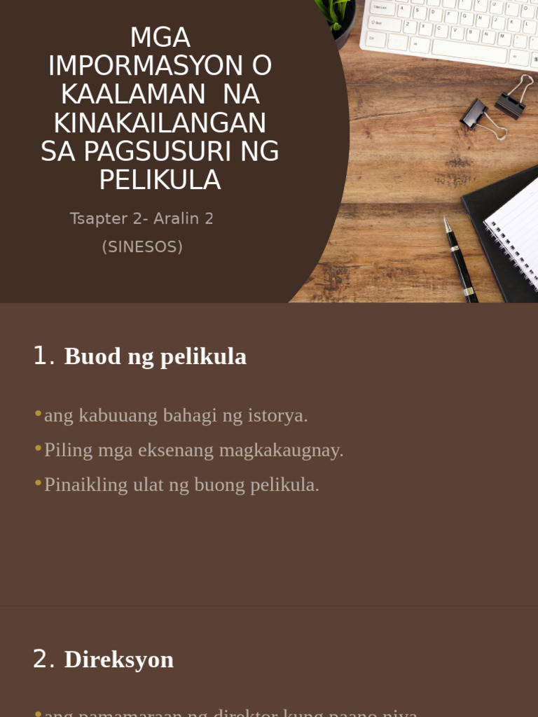 Tsapter 2 - Aralin 2 (SINESOS) | PDF