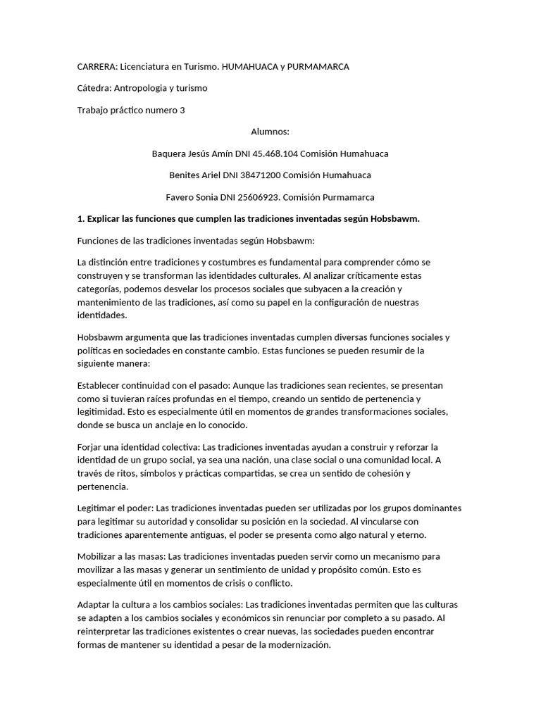 Antropol Tradiciones | PDF | Tradiciones | Sociedad