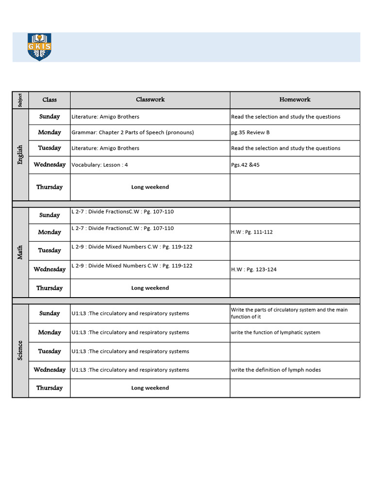 Term 1 - Week 6 - GR 6-1 | PDF