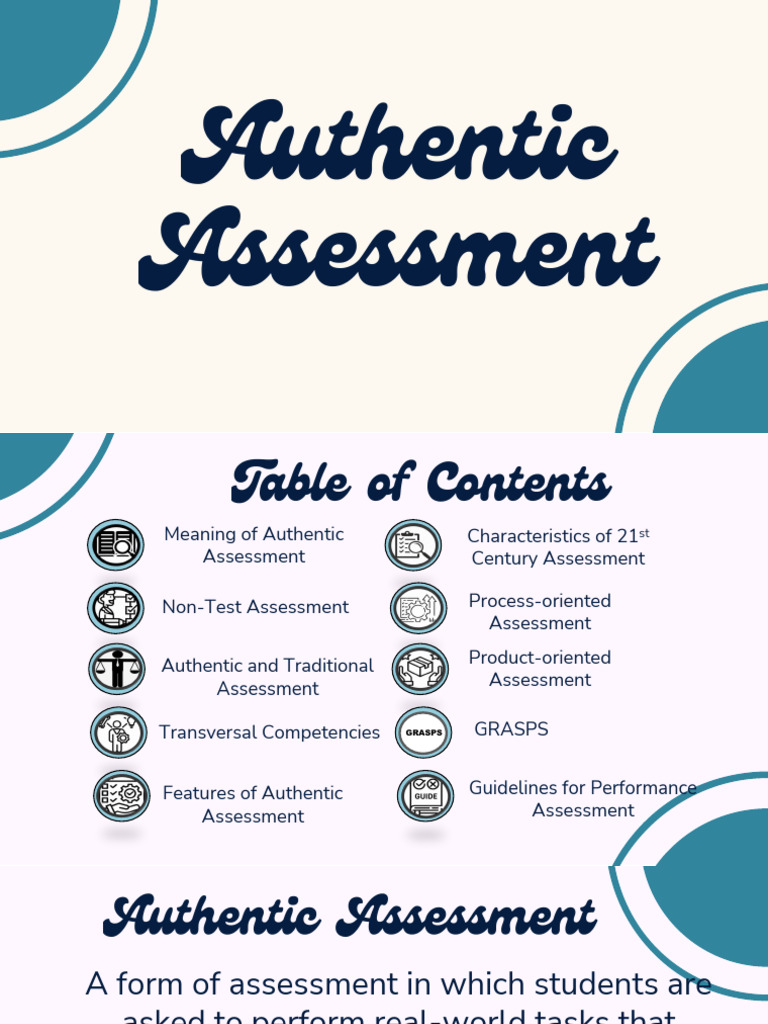 Authentic Assessment | PDF | Metacognition | Knowledge
