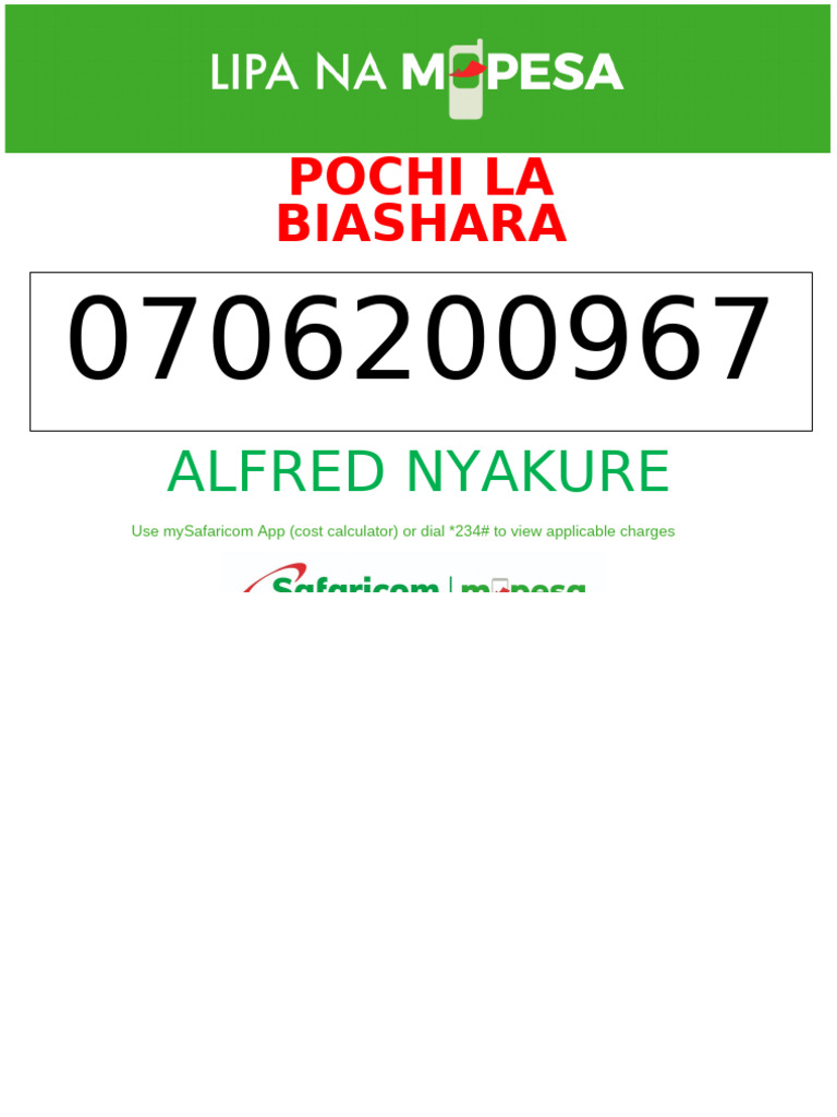 Pochi La Biashara Template | PDF