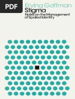 Erving Goffman Stigma PDF | PDF | Social Stigma | Psychological Attitude