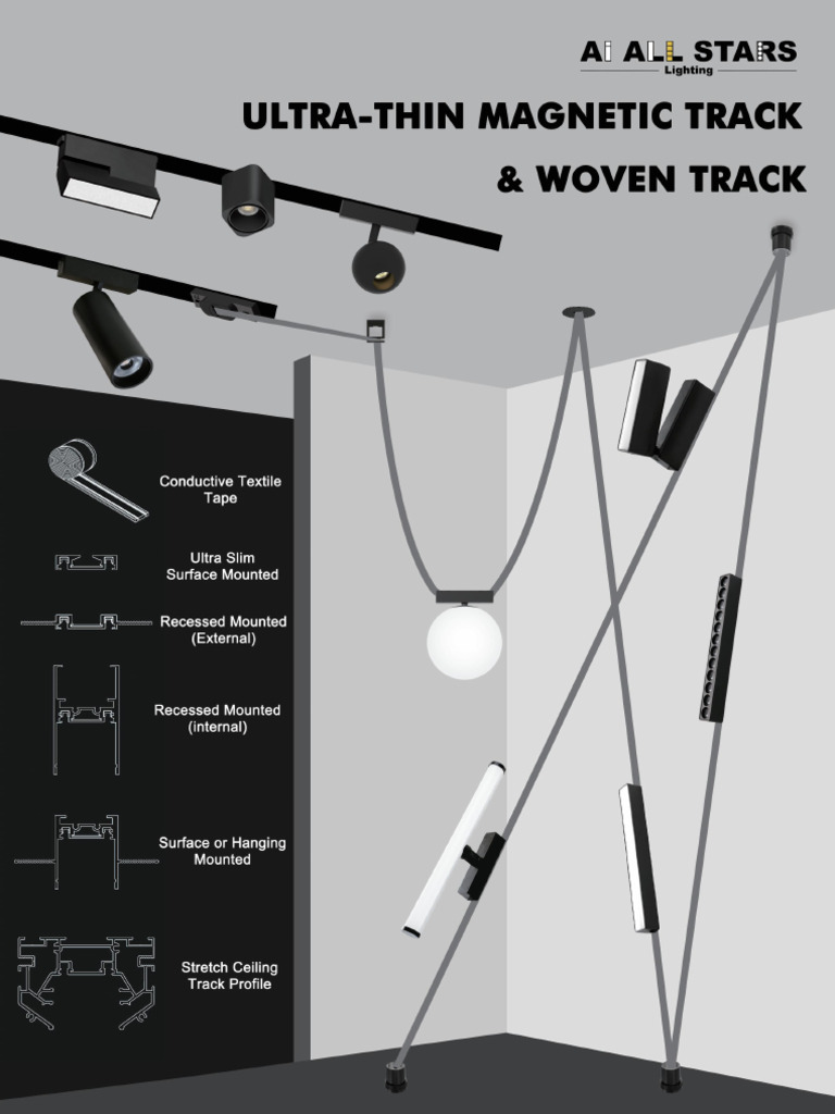 7（已压缩）48V Woven Track &Ultra Thin Magnatic Track Light Catalog | PDF