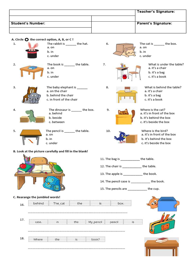 2nd Grade Progress Test 5 | PDF