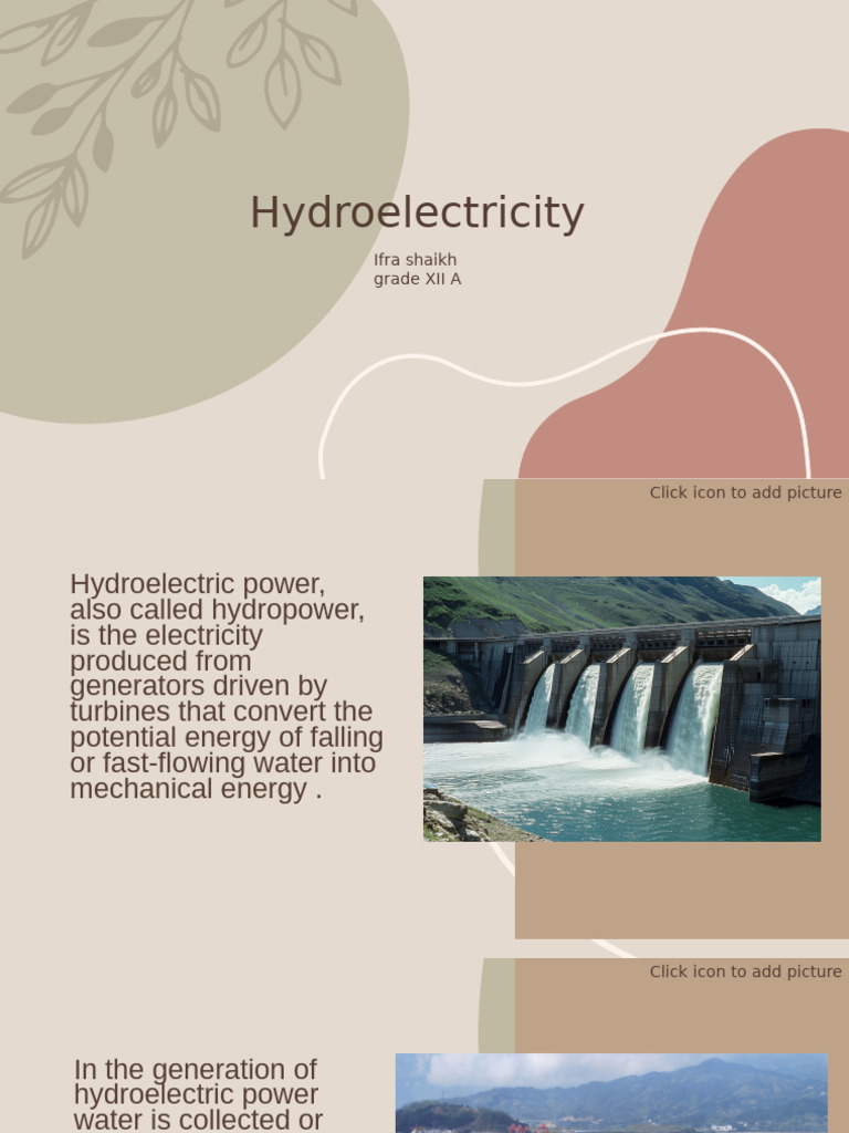 Hydroelectric Power Explained for Class 12 | PDF