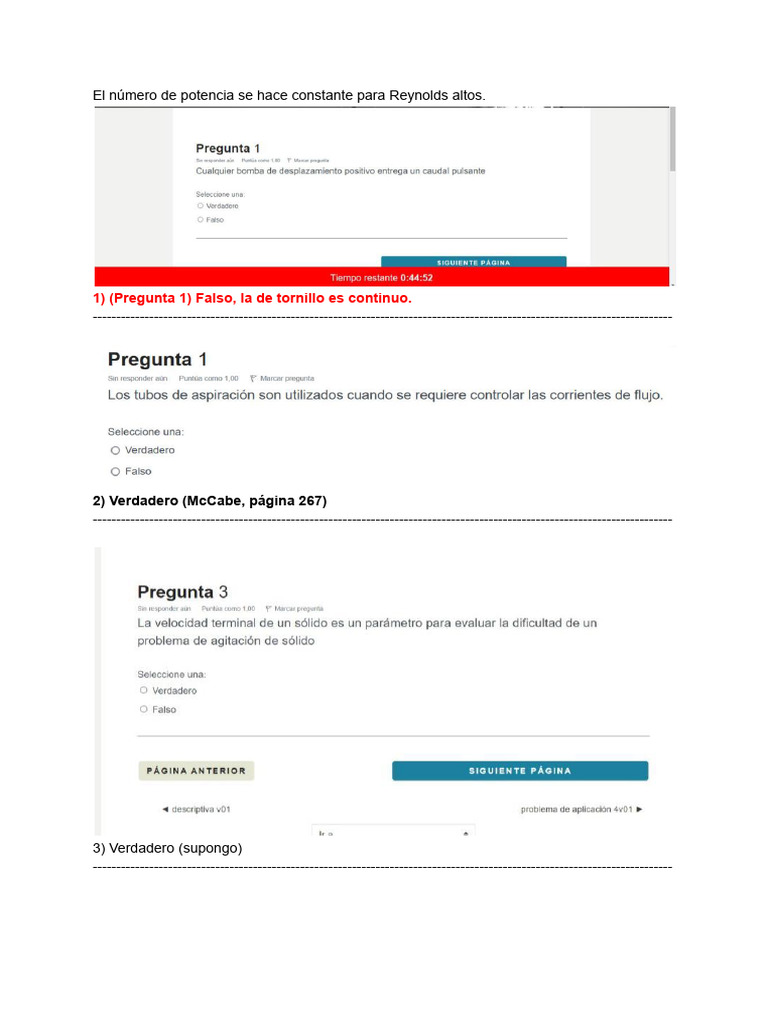Preguntas OP1 Primer Parcial | PDF | Viscosidad | Líquidos