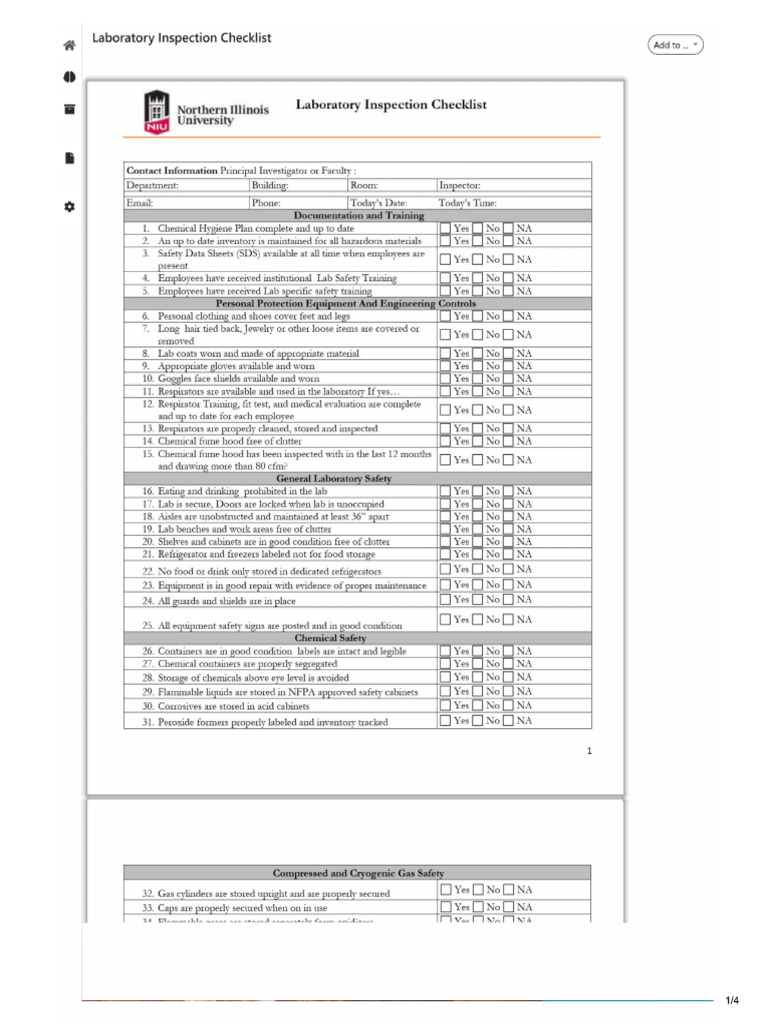 Checklist | PDF