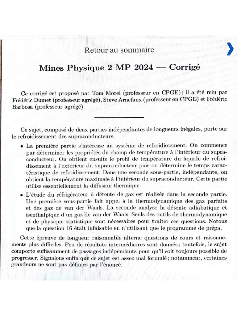 PHYSIQUE 2 MINES 2024 - Compressed | PDF