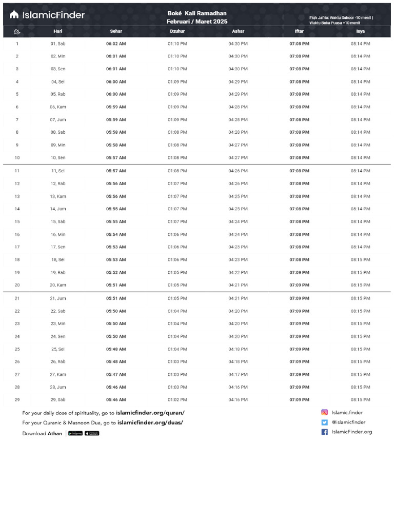 Boké_ramadan_calendar | PDF