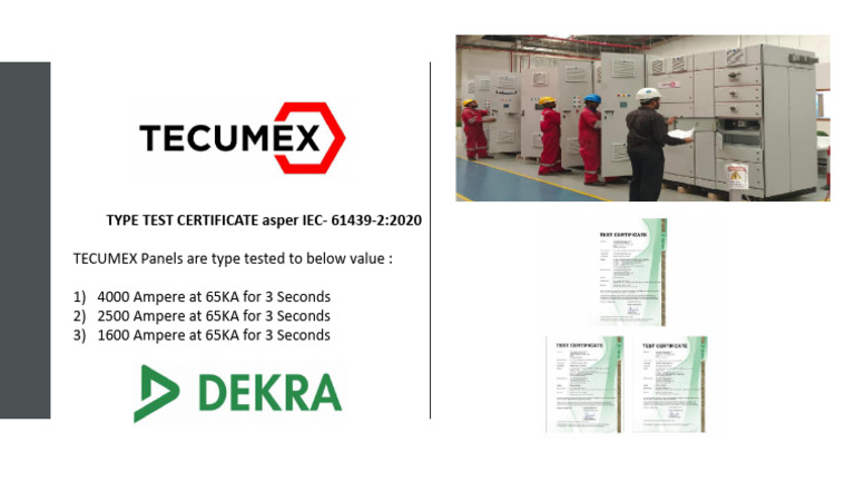 Tecumex Panels Type Test Results | PDF