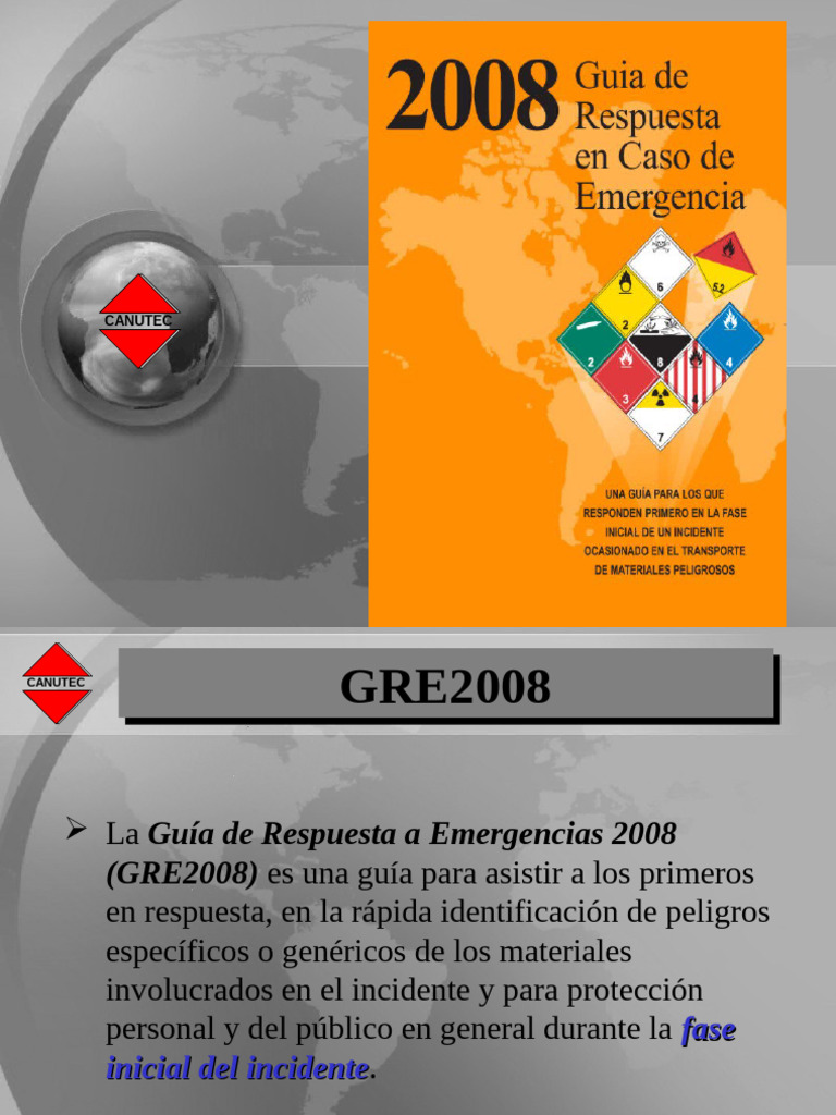 Guía CANUTEC para Emergencias 2008 | PDF | Herida | Toxicidad