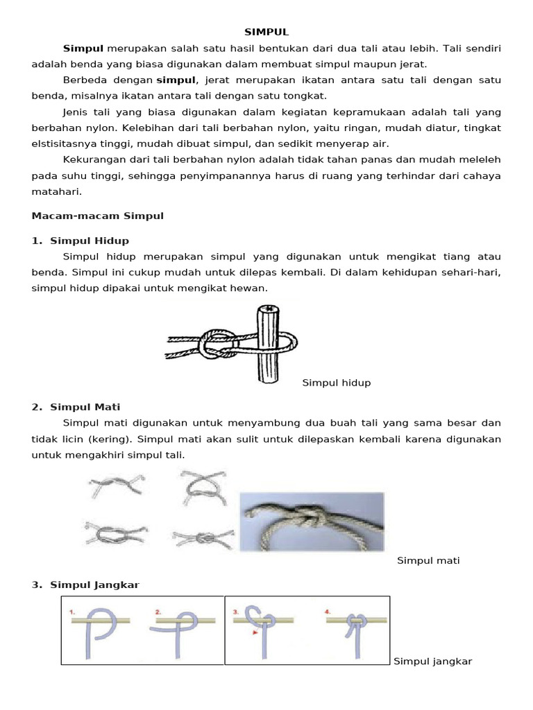 Materi Pramuka Simpul | PDF