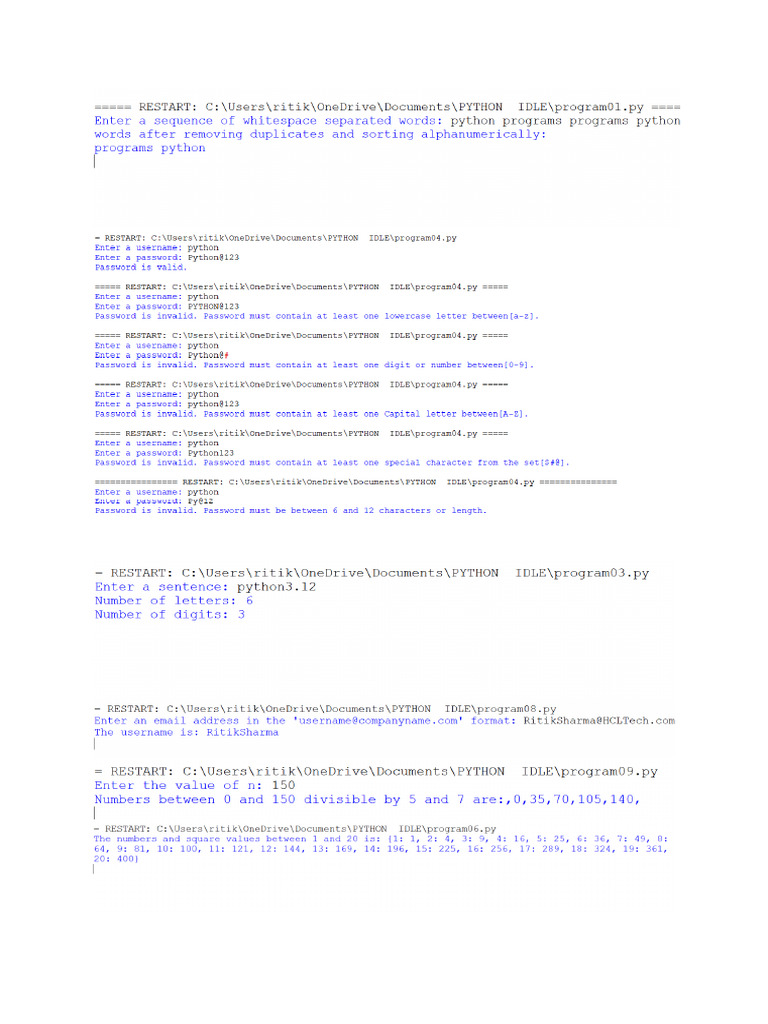 python assignment1[outputs] | PDF