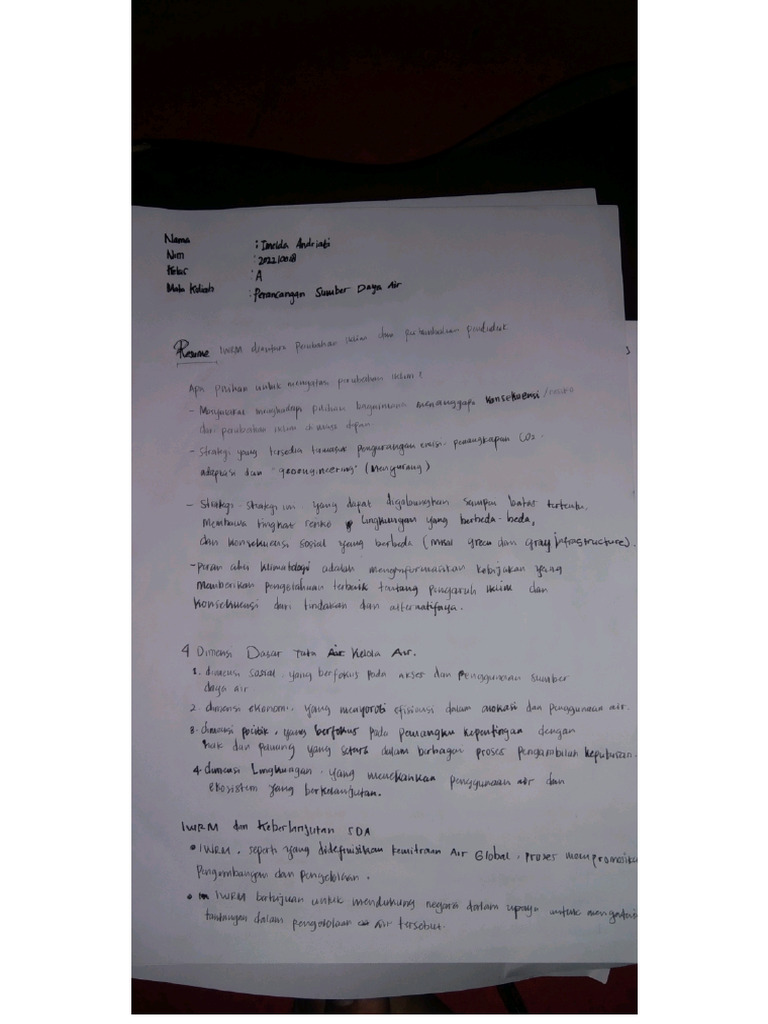 Tgs Resume Imelda Andriati PSDA | PDF