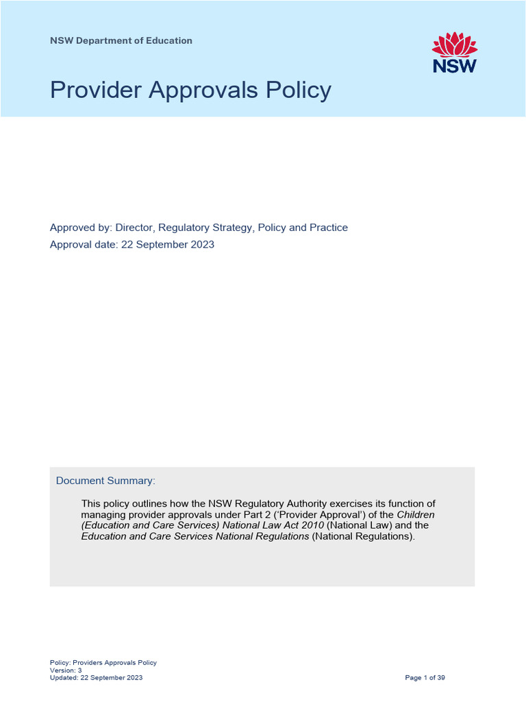 Provider Approvals Policy | PDF | Bankruptcy | Criminal Record