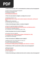 Warehouse 50 MCQ Questions | PDF | Warehouse | Logistics
