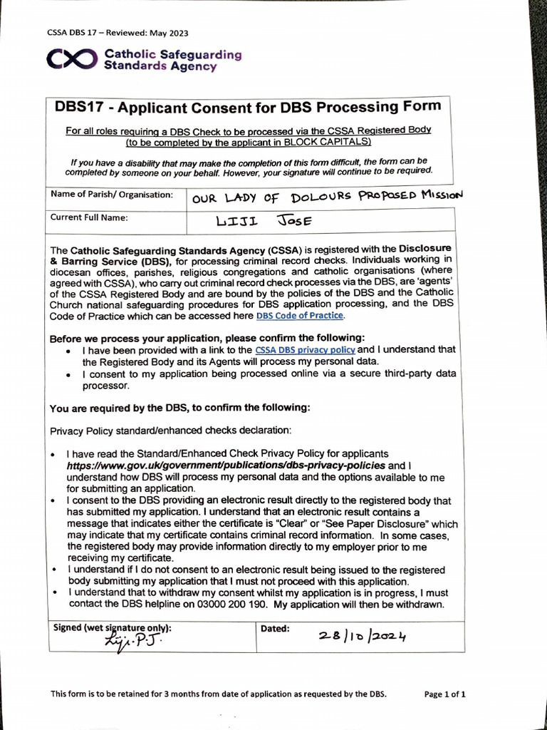 dbs17 LijiJose | PDF | Criminal Record