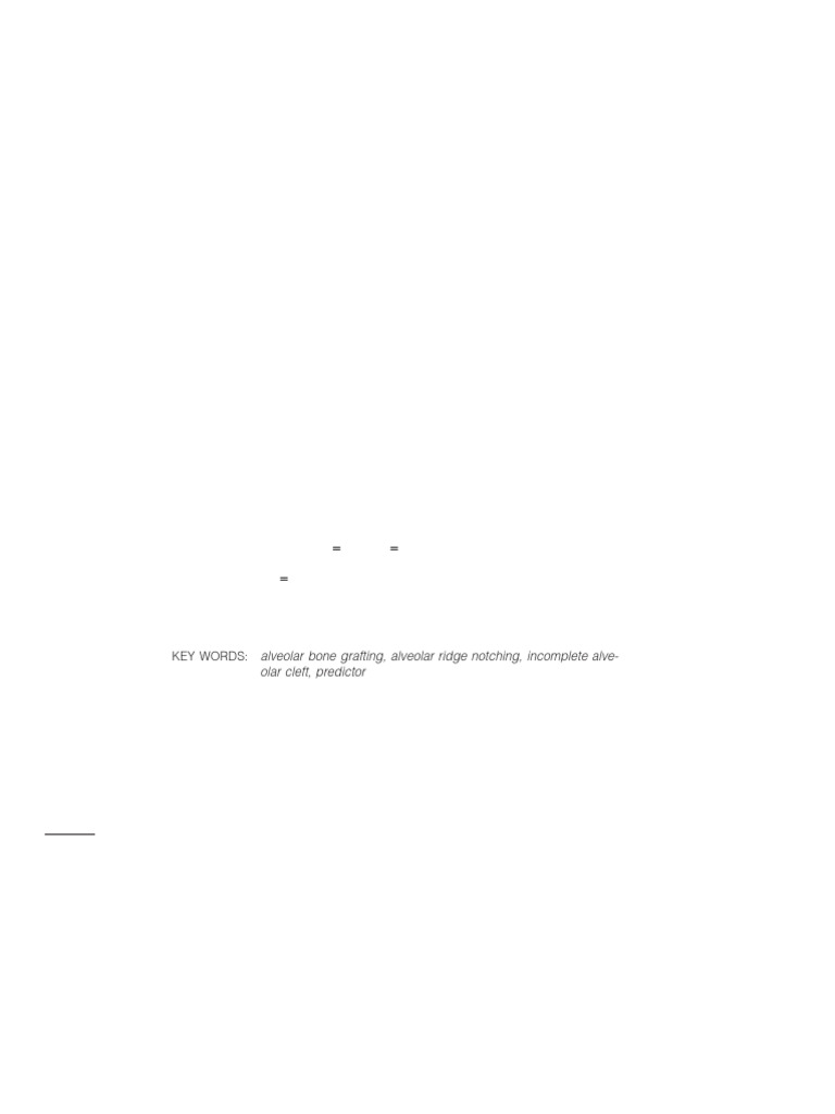Alveolar Ridge Notching and ABG Need | PDF | Orthodontics | Mouth