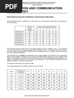 IGCSE ICT Grade Thresholds June 2025 | PDF
