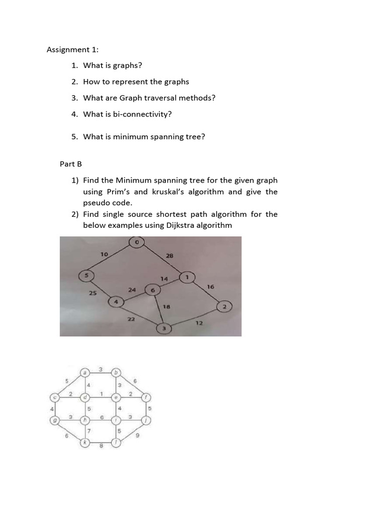 Assignment 1 - Algorithms | PDF