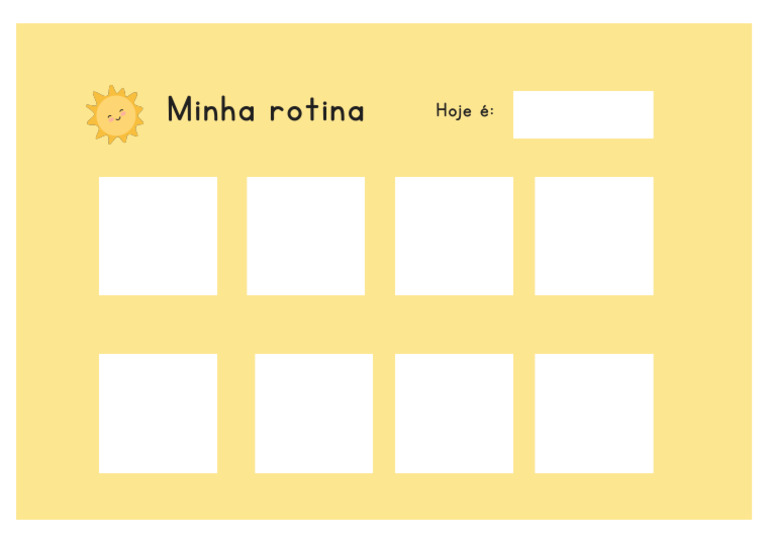 Morning and Evening Routine Visual Schedule Worksheet in Colorful ...